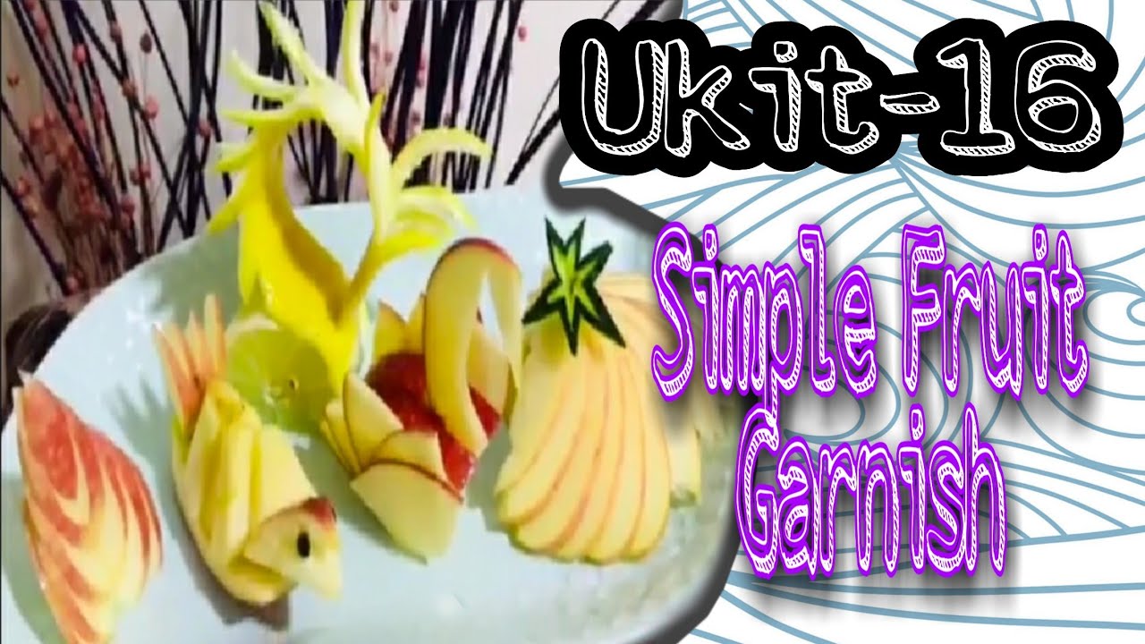 "SiMPLE FRUIT GARNISH" - YouTube