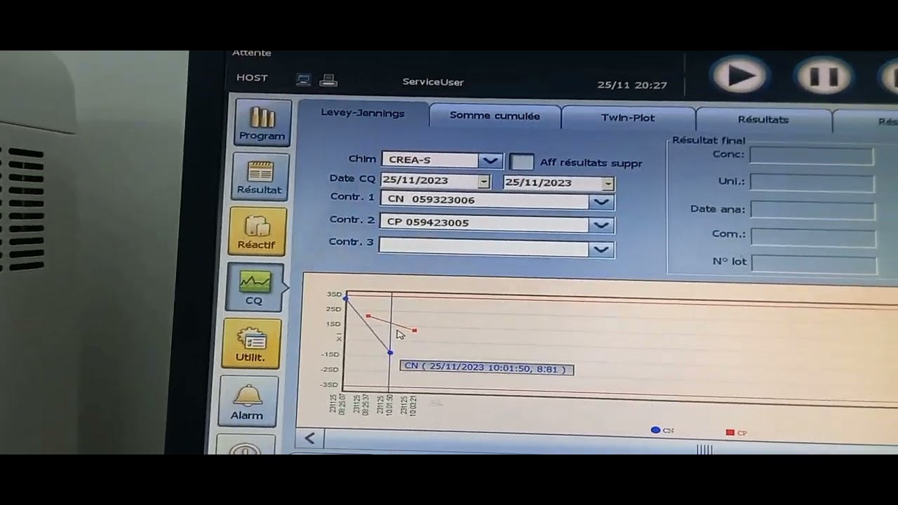 Étalonnage avec contrôle qualité interne # Mindray 240 pro # - YouTube