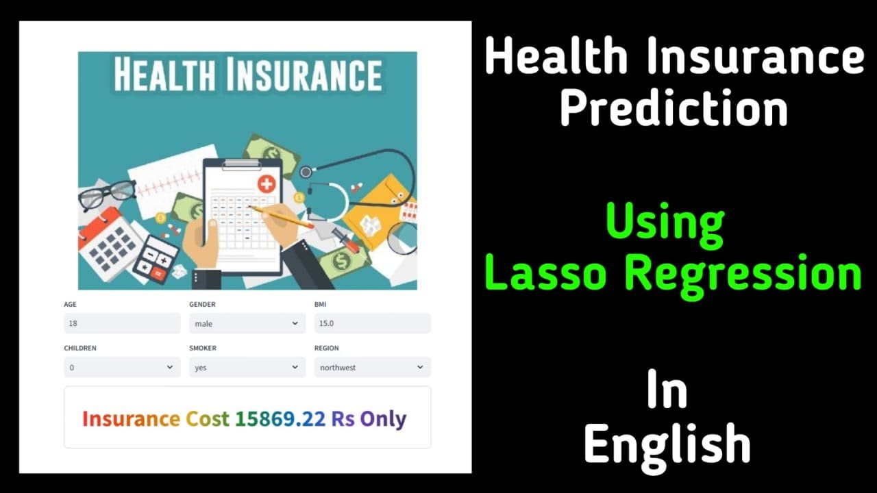 Health Insurance Prediction Using Lasso Regression in English |Machine ...