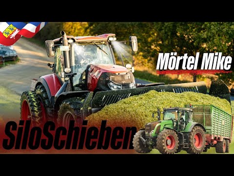 Siloschieben in SH | Mörtel Mike in Aktion #agriculture #farming #landwirtschaft #tractor #farmer