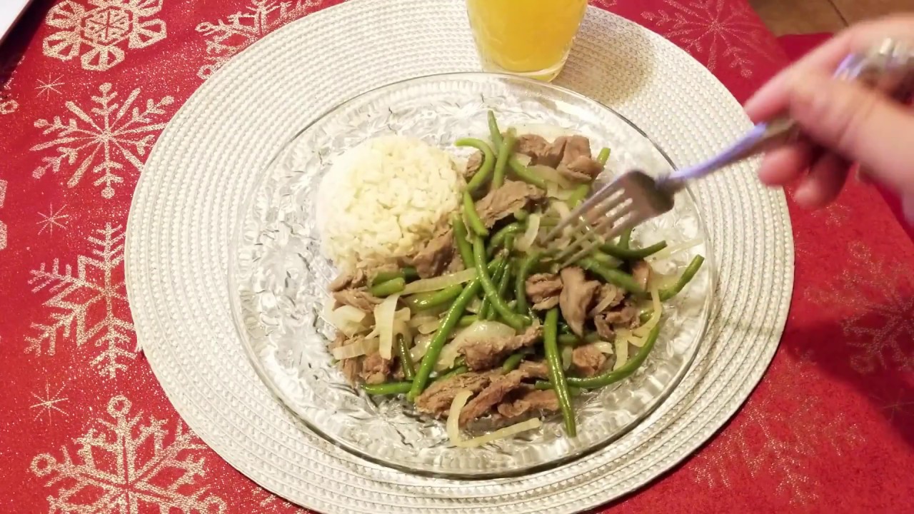 Carne con Ejotes - YouTube