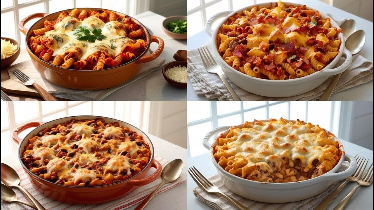 Get Ready For 10 Delicious Cheesy Pasta Bake Recipes ! - YouTube