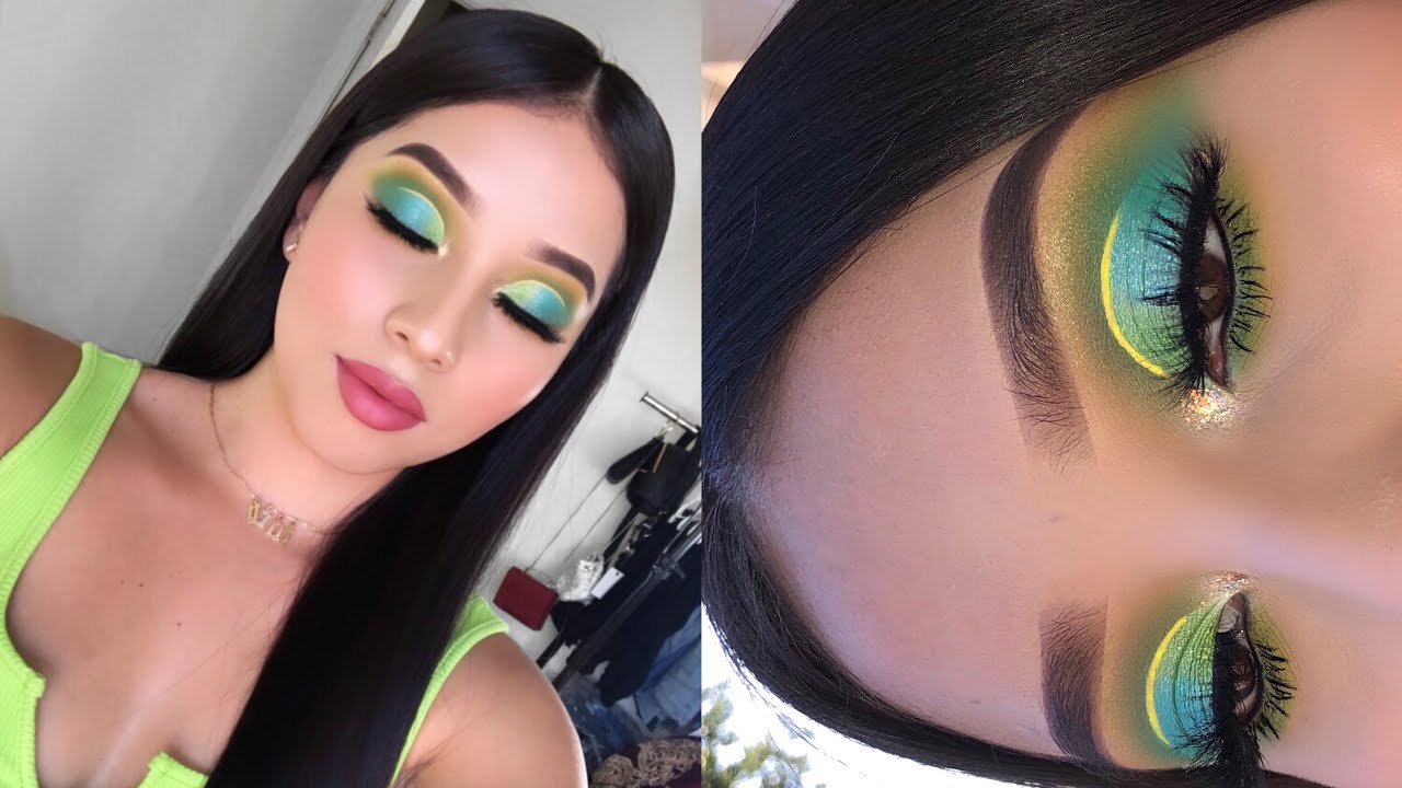 Green Aqua Color Makeup | Saubhaya Makeup