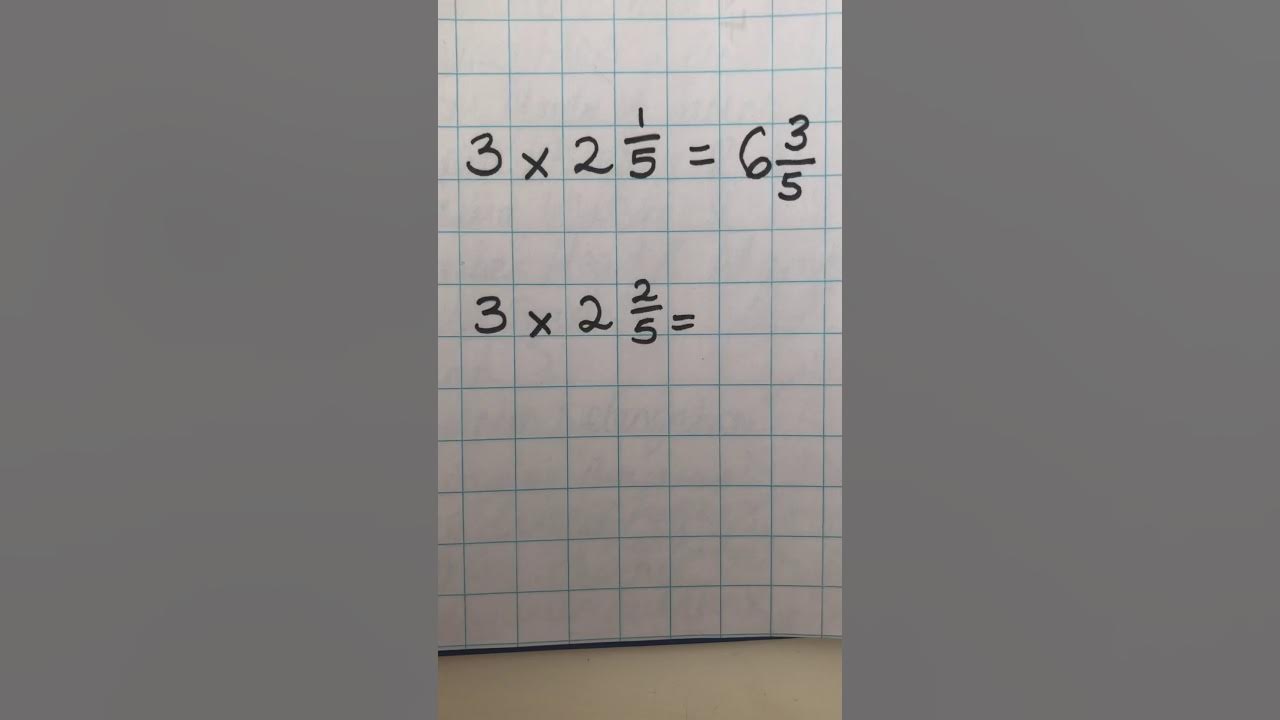 Multiply mixed number by integer, no pictorial #2 - YouTube