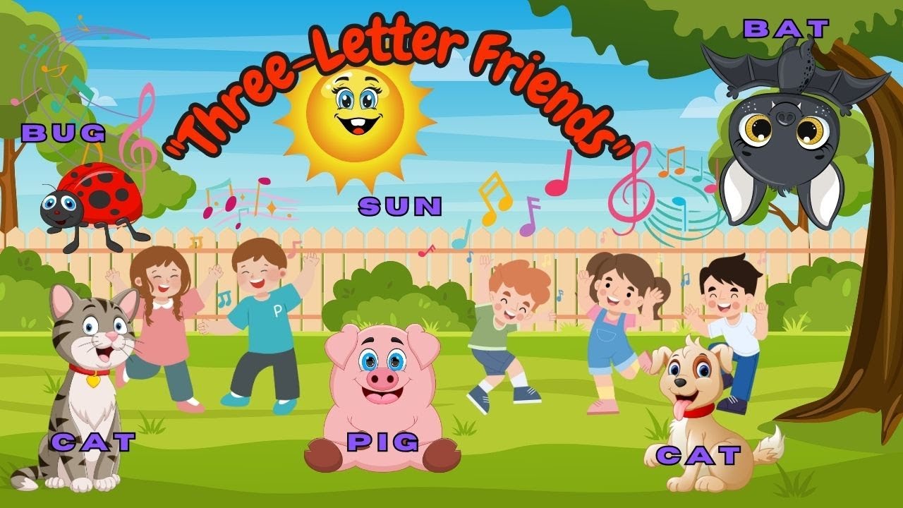 Three-Letter Friends |Music Alphabet | Kids Learning |Fun |Pre-school ...