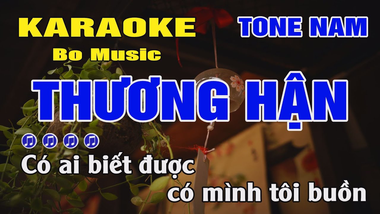 Karaoke Thương Hận Tone Nam ( Abm ) Bo Music - YouTube