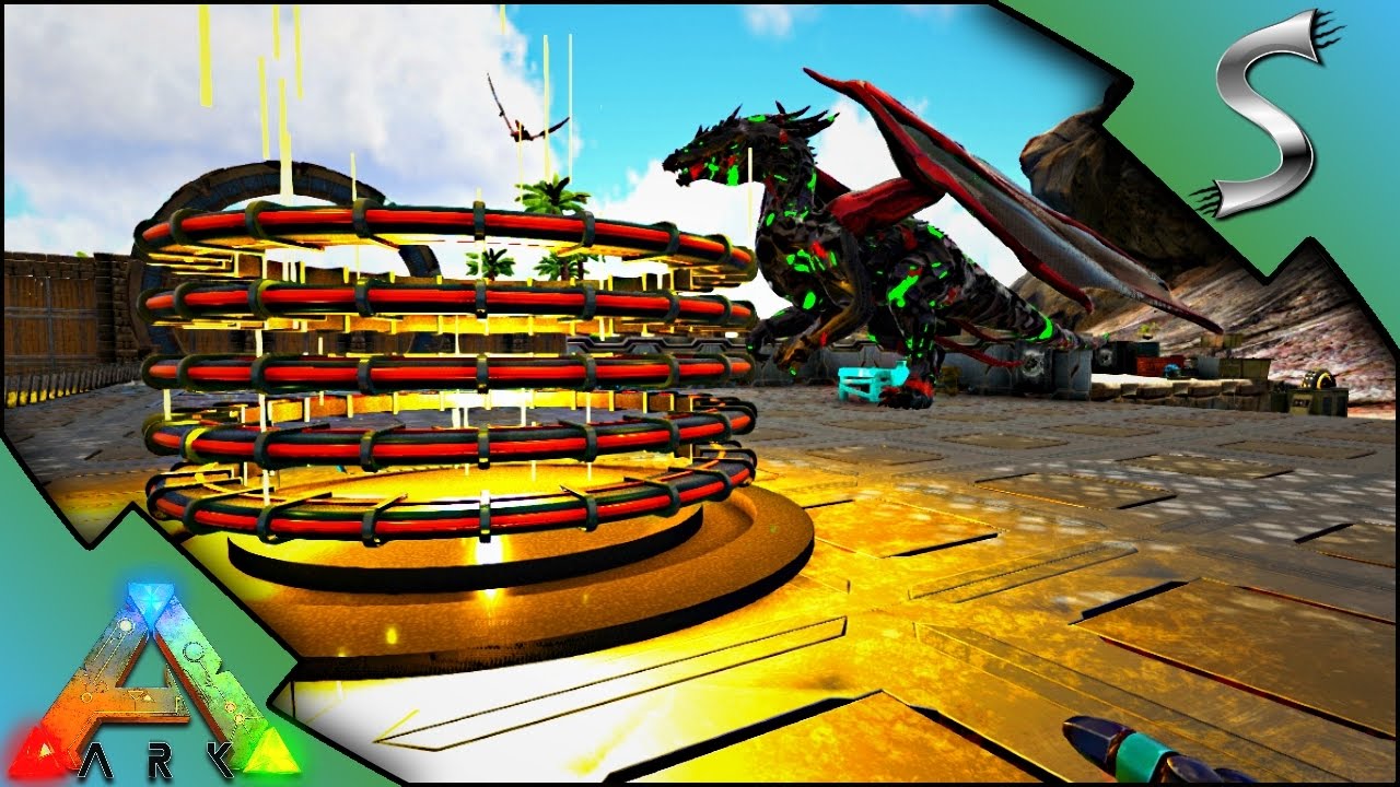 RESOURCE CROPS & BIONIC DRAGON, WYVERN AND DRAKE! | Modded ARK [DINO ...