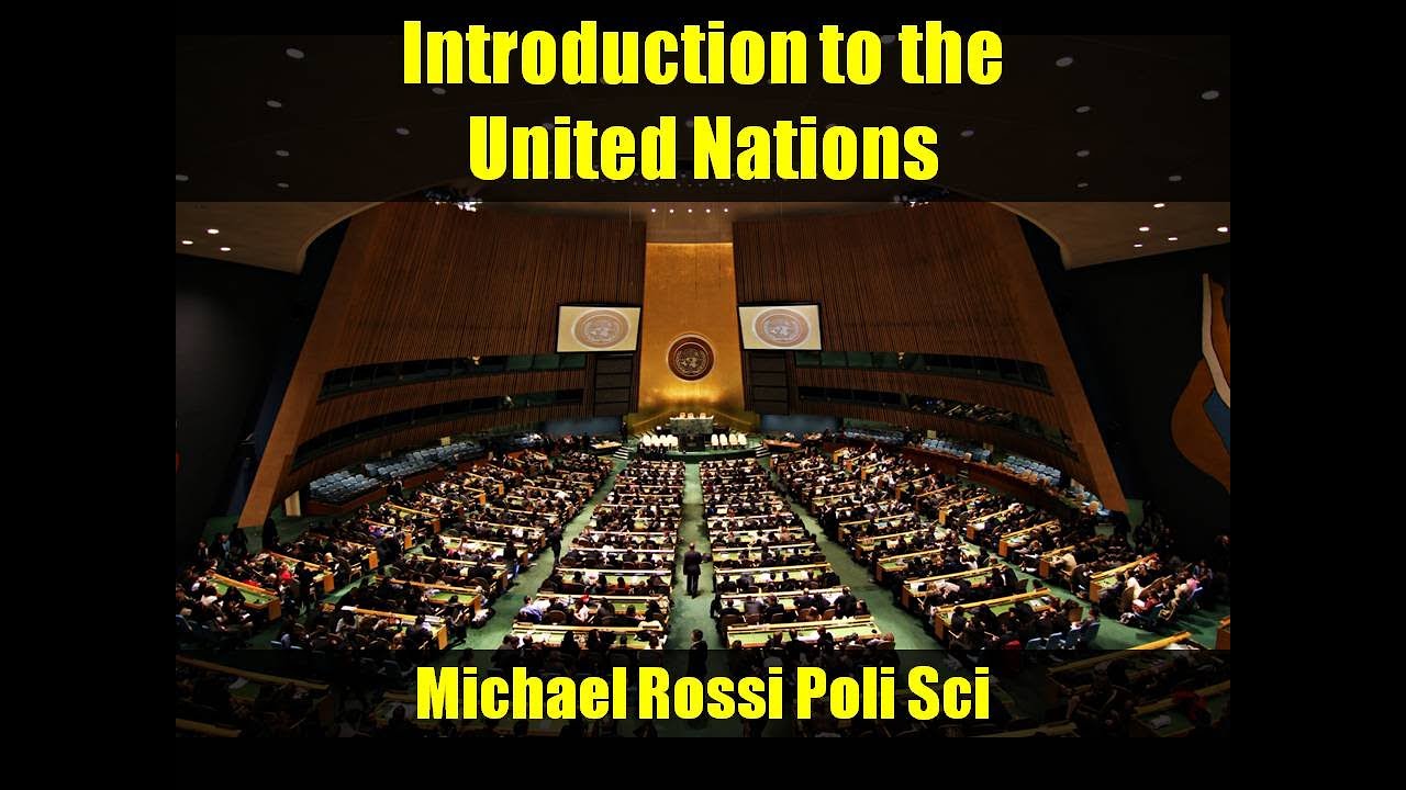 Introduction to the United Nations Video Series Launch - YouTube