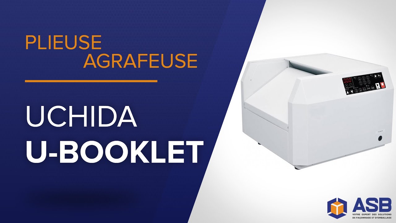 Plieuse agrafeuse UCHIDA U-Booklet I ASB - YouTube