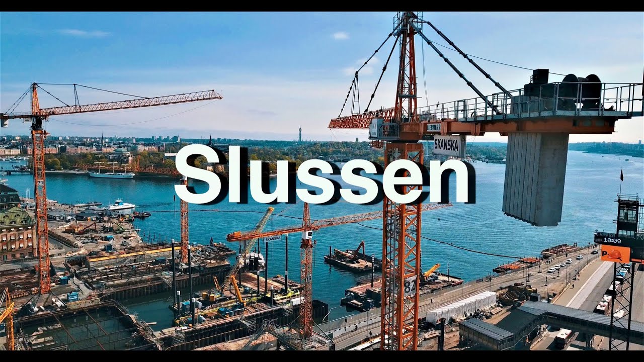 Nya Slussen, Stockholm, Sweden - Drone views 2019 - YouTube