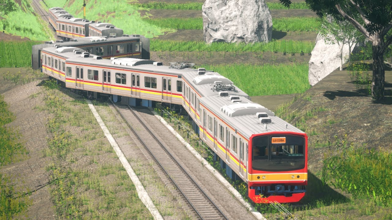 Kereta Api Kabur Oleng Keluar Jalur | The runaway train swerved off the ...