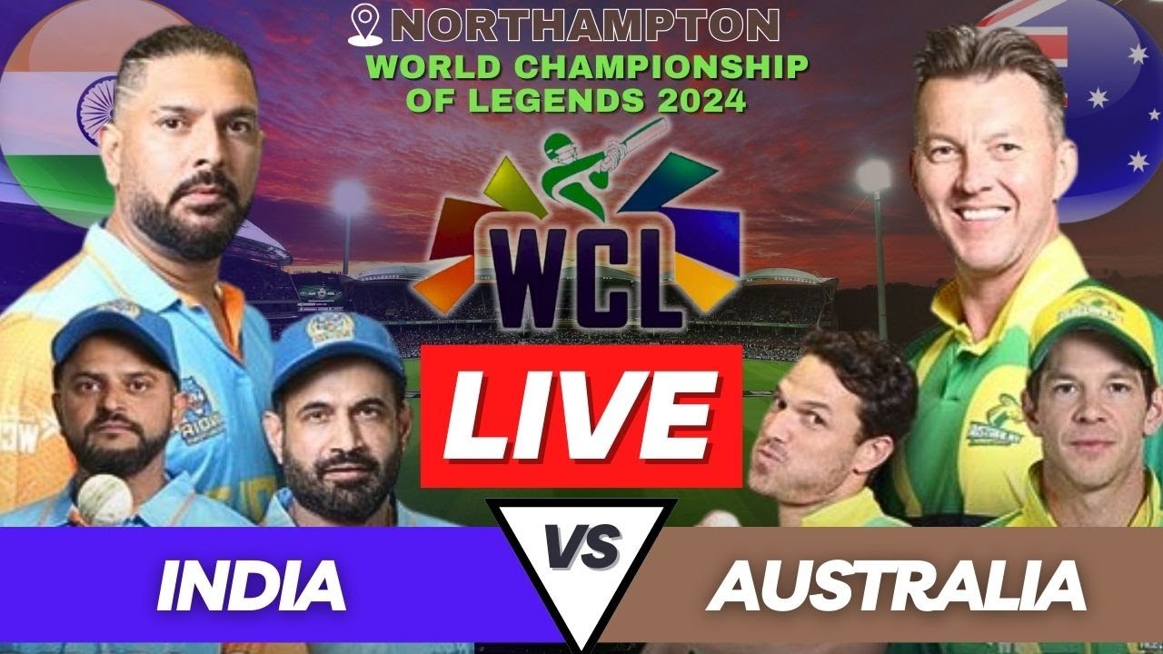 IND vs AUS Champs LIVE World Championship Legends 2024 | India vs ...