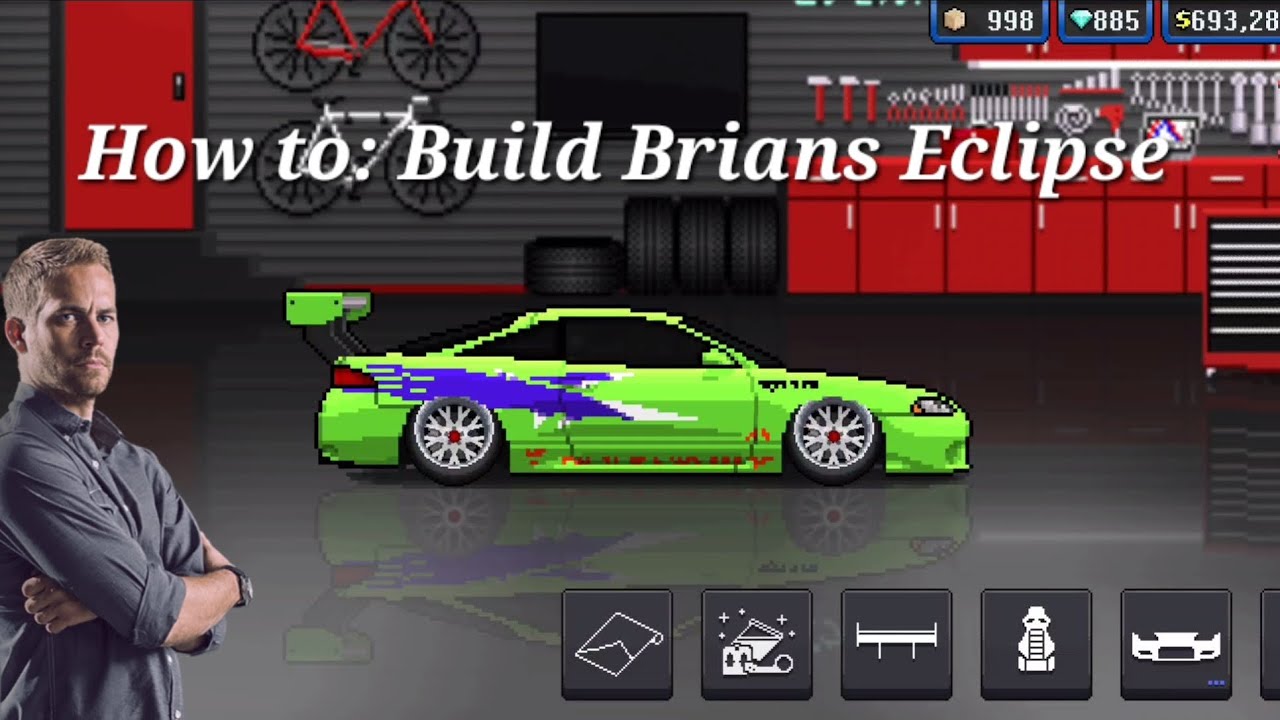 Pixel Car Racer - How To Build Brians Eclipse From The First Fast And ...