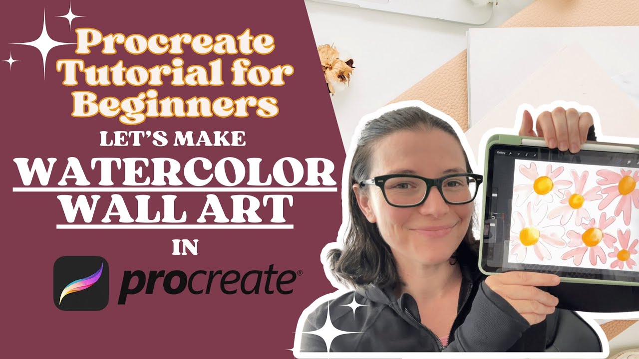 Procreate Tutorial for Beginners | Watercolor Wall Art In Procreate ...