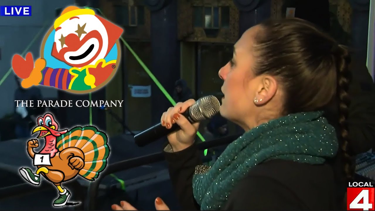 Vanessa Carr sings Turkey Trot National Anthem on WDIV Detroit, 2023 ...