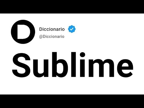 Sublime Significado En Español - YouTube