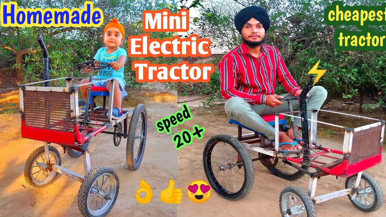 How to make mini electric tractor at home |cheapest and easy way to ...