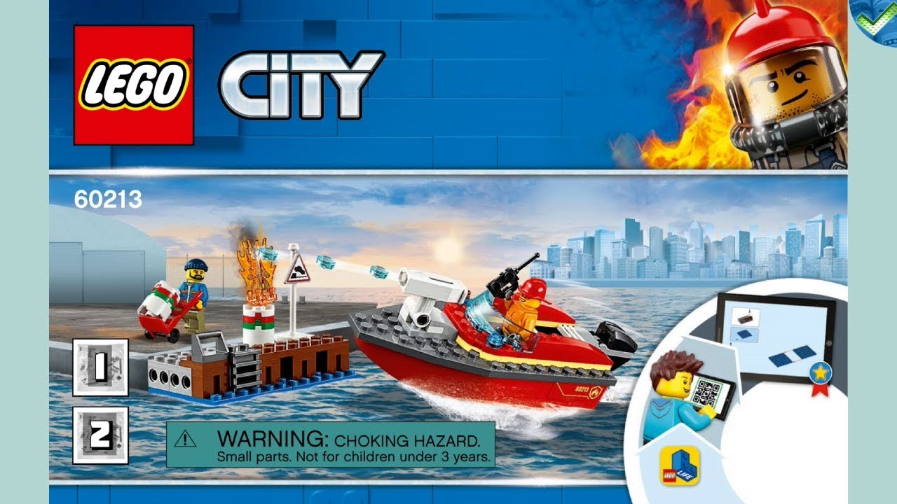 60213 Dock Side Fire LEGO® City Manual at the Brickmanuals Instruction ...