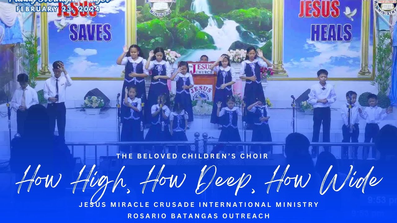 HOW HIGH, HOW DEEP, HOW WIDE | JMCIM ROSARIO BATANGAS | FEBRUARY 23 ...