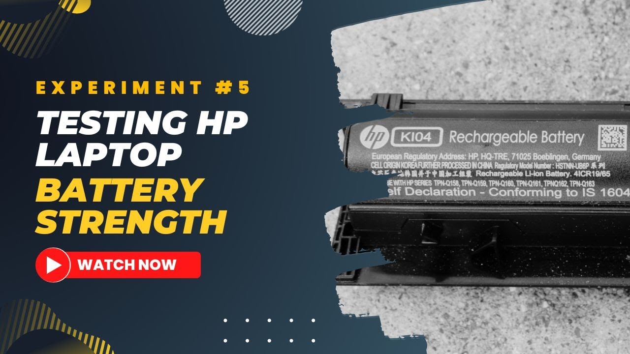 Teardown Video of HP Rechargeable Laptop Battery | Finding out Battery ...