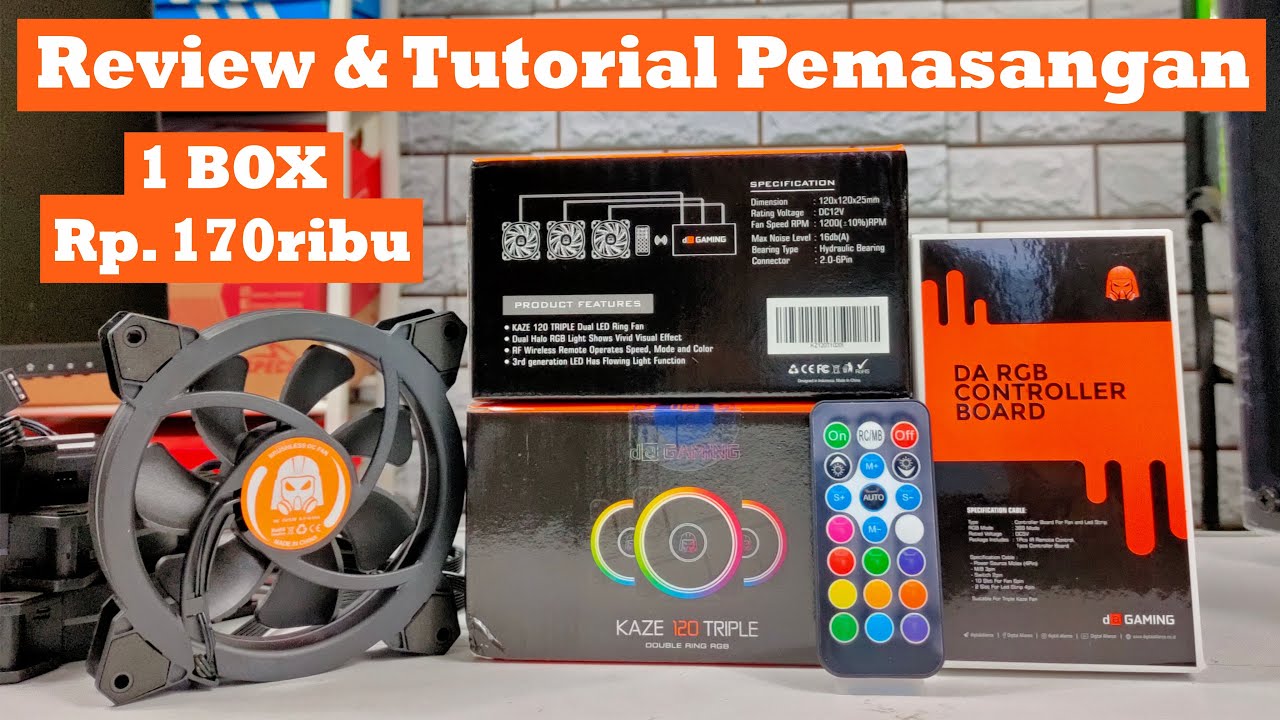 Review Fan Digital Alliance Kaze 120 Triple Double Ring RGB + Tutorial ...