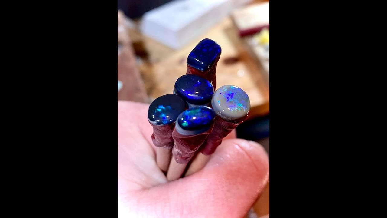 Opulent opals , opal cutting in the workshop - YouTube
