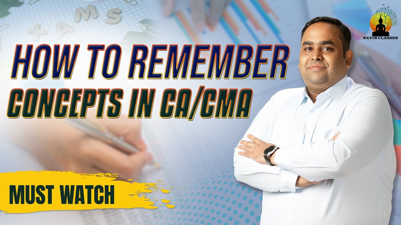 How to retain concept in CA & CMA | 100% Effective | CA Avinash ...