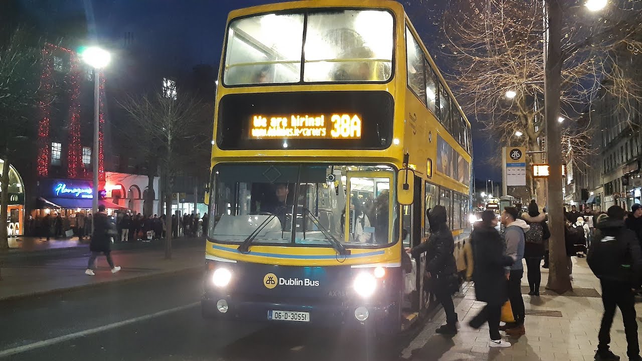 Ride on Dublin Bus AX 551 on route 38A (Blanchardstown Road North ...