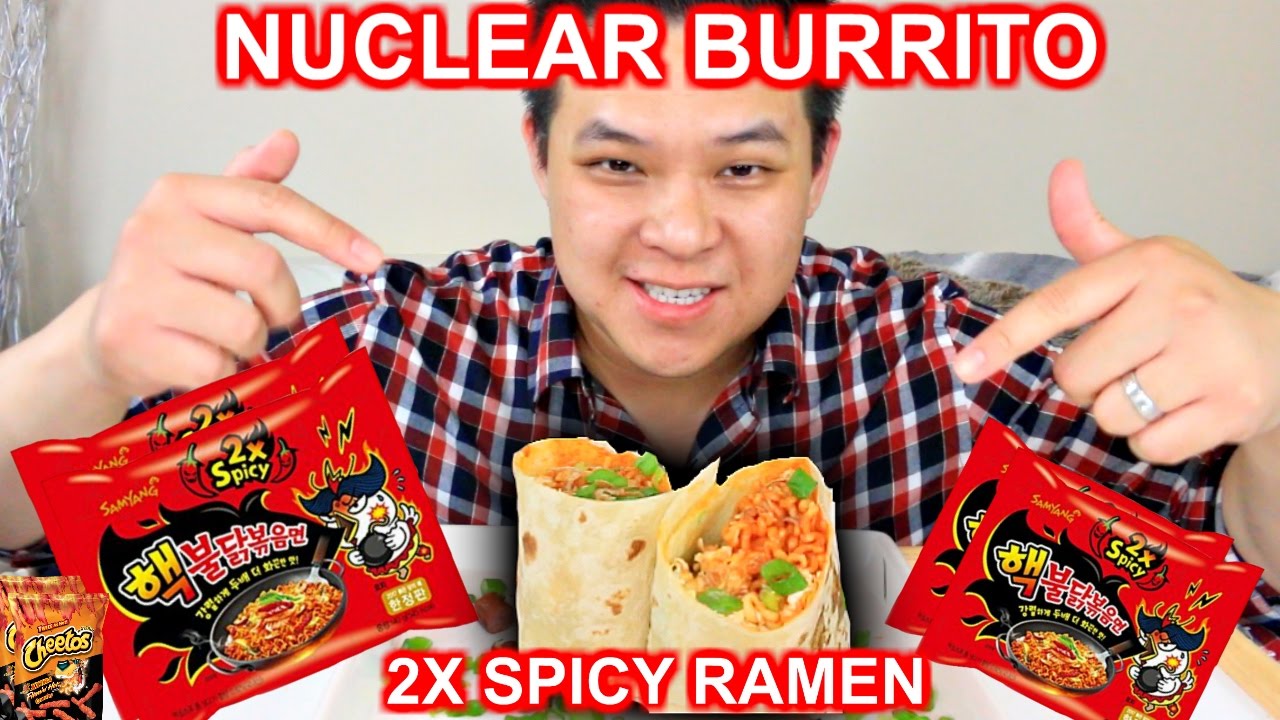NUCLEAR BURRITO MUKBANG 🔥 CHALLENGE - YouTube