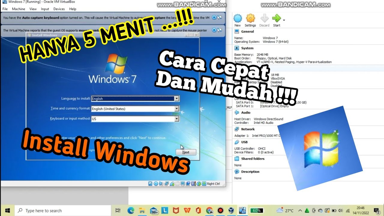 Hanya 5 Menit Install Windows ...!!! || Langkah-langkah Instalasi ...