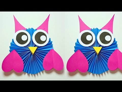 How To Make Owl 🦉 || DIY Cute Paper Owl || Easy Owl craft for School ...