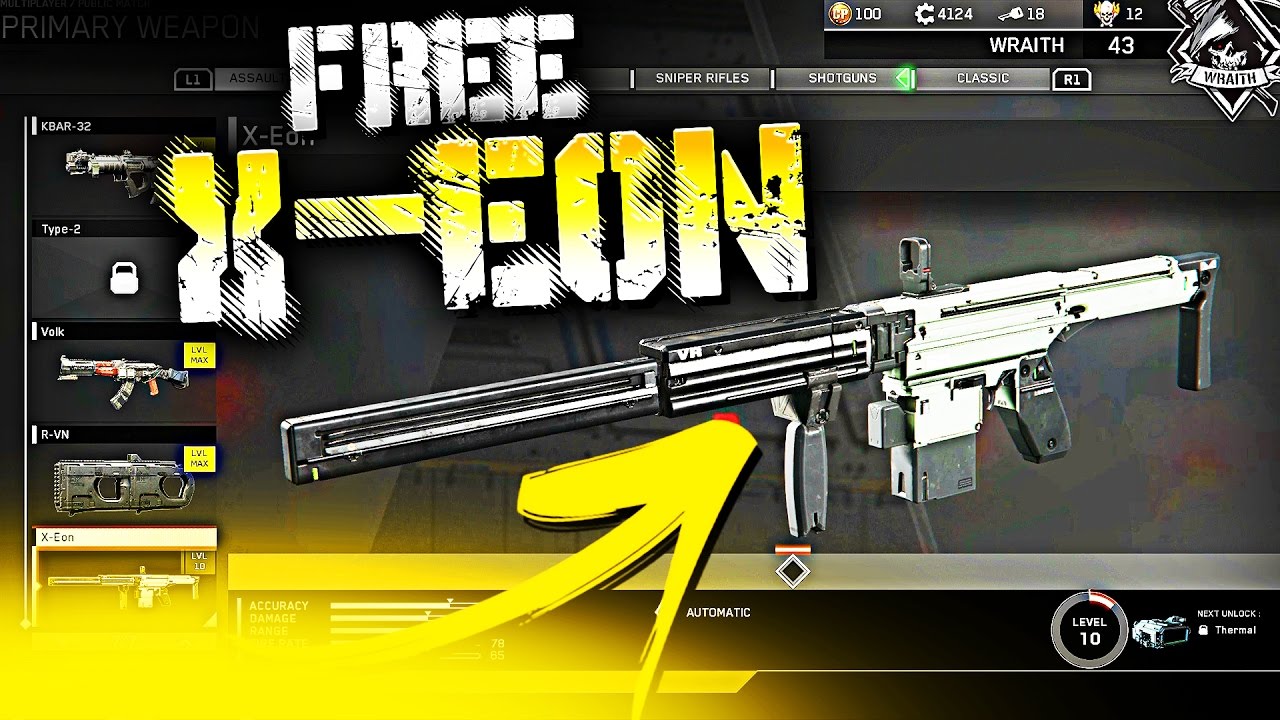 FREE "X-EON" ASSAULT RIFLE! - YouTube