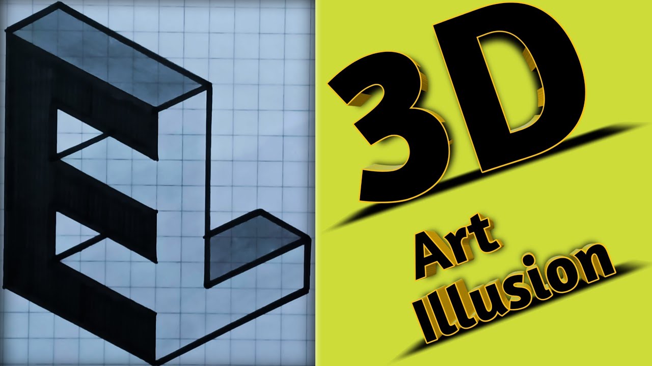 How to Draw 3D Art Illusion Easy Pencil 3D Art Tutorial Step by Step ...
