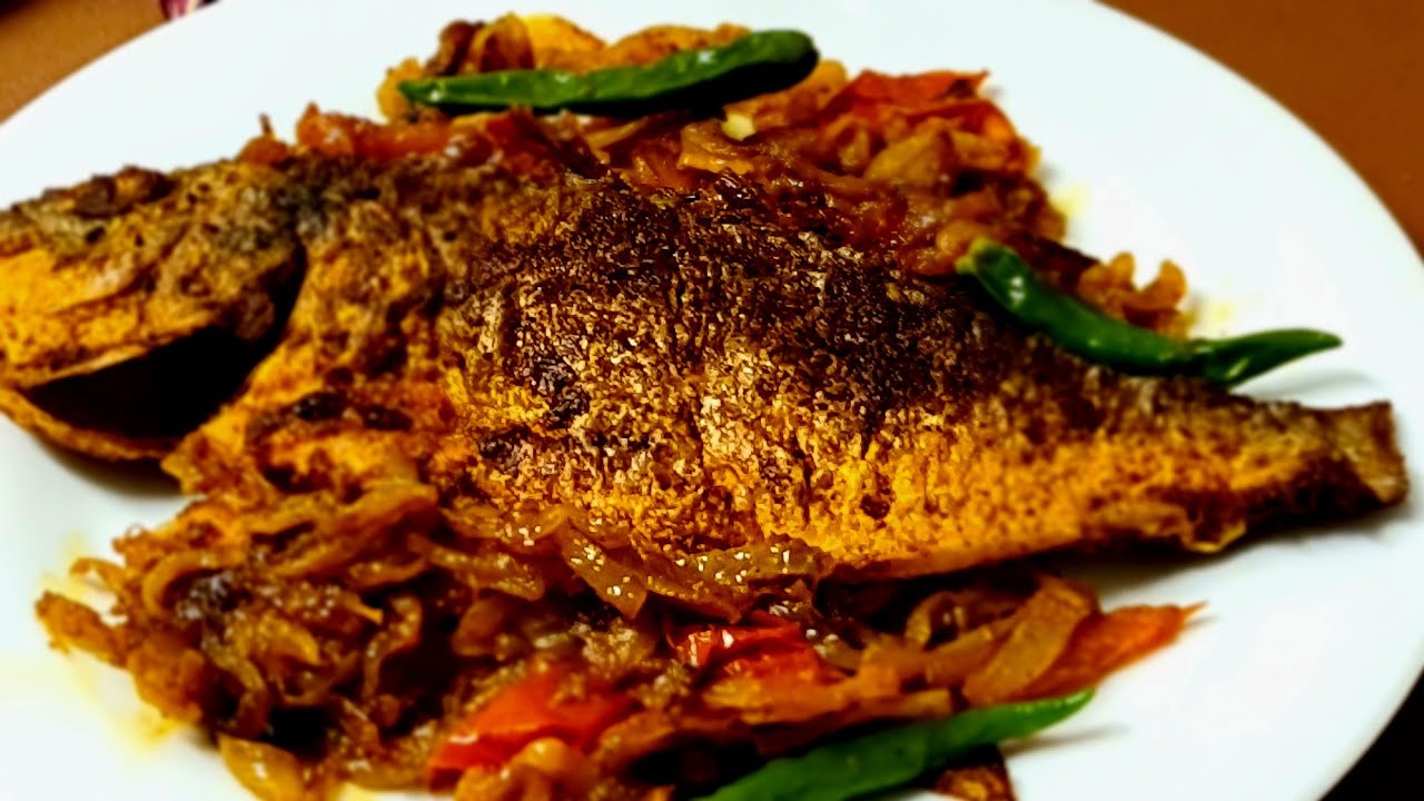 how to fry Seabas fish? homestyle Seabas fish fry recipe - YouTube