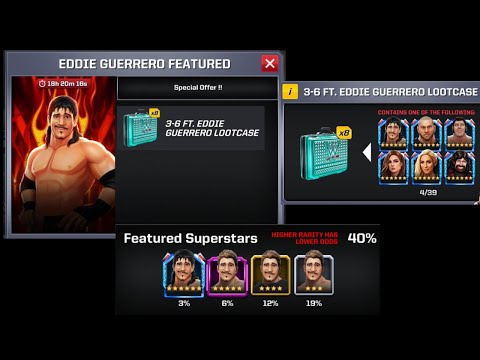 WWE MAYHEM - 16x 3-6 FT. EDDIE GUERRERO LOOTCASE OPENING 