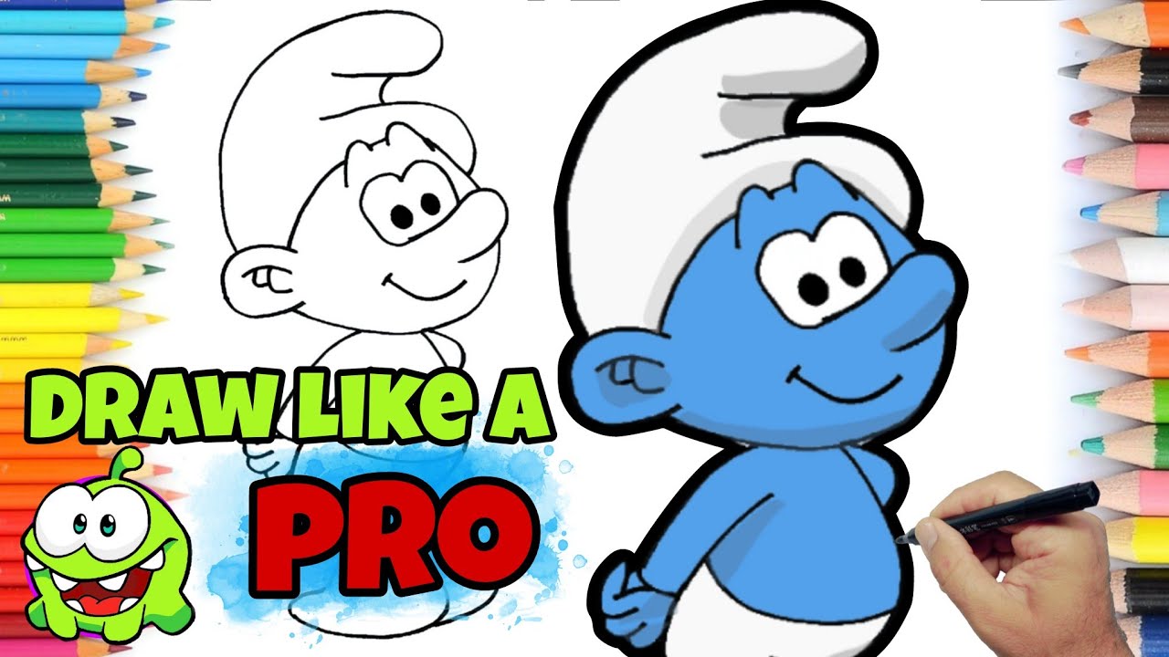 A Beginner's Guide to Be a Painter-How To draw Smurfs 3 - YouTube