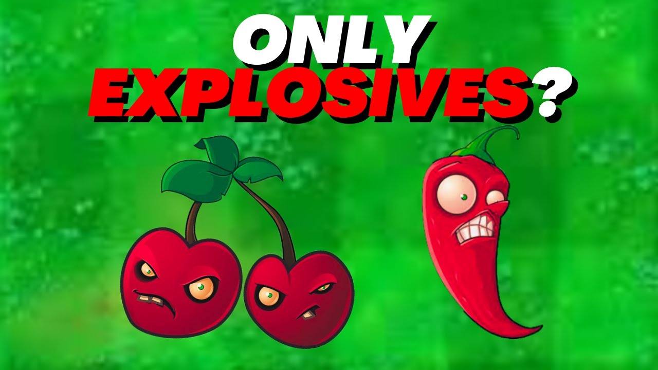 PVZ Survival, But With Only Explosive Plants - YouTube