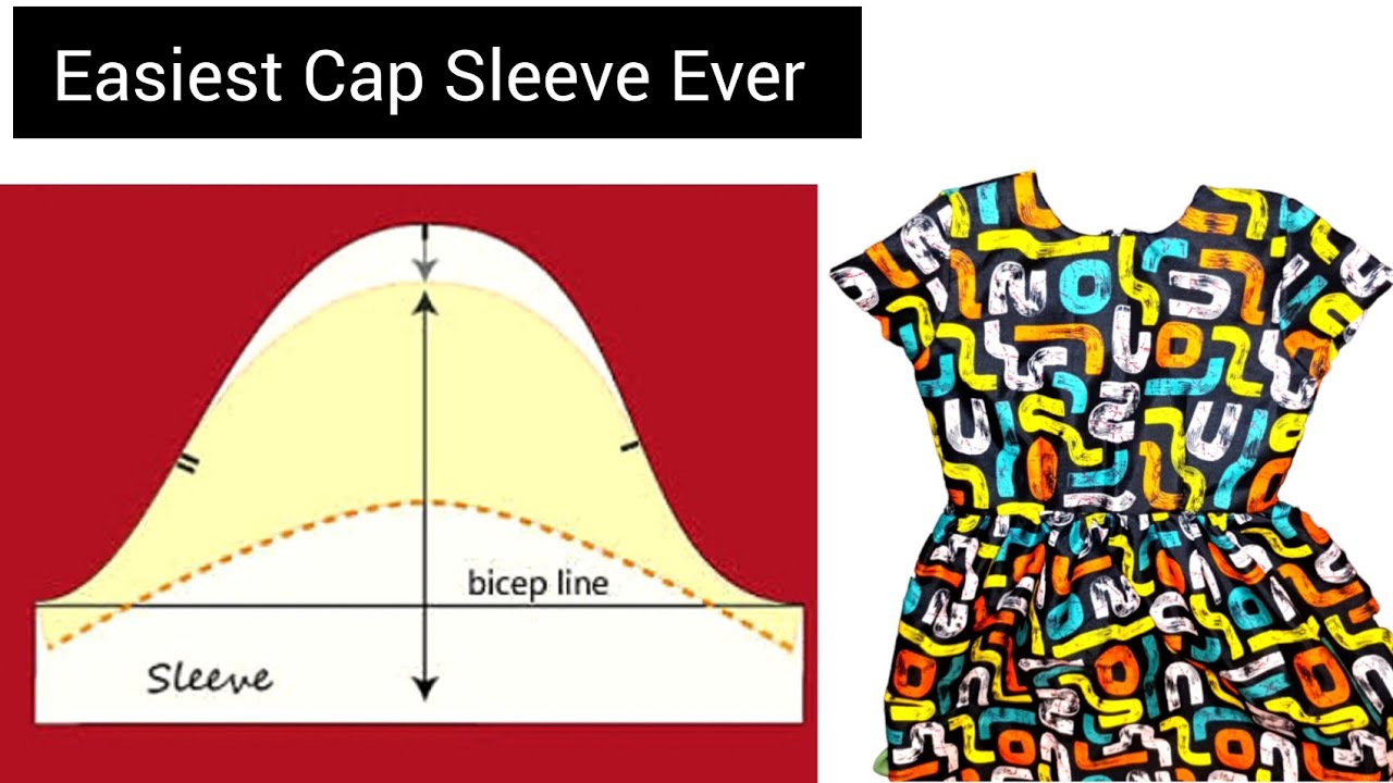 How to Cut and Sew a Cap Sleeve Easily | Beginner Friendly. - YouTube