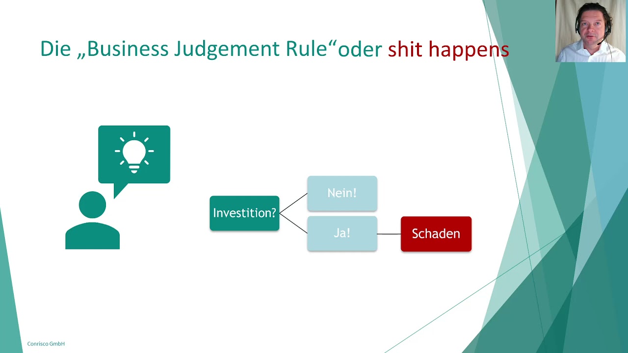 Business Judgement Rule und Risikomanagement - YouTube