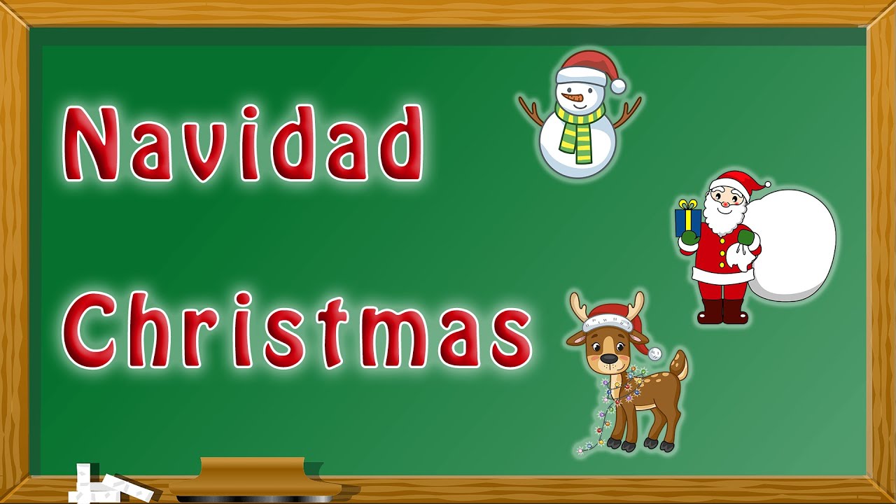 🎅🎄🎁👪 Vocabulario De Navidad Para Niños en Ingles y Español | Christmas ...