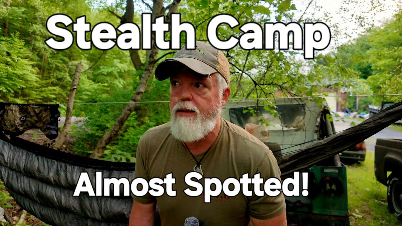 Stealth Camping Next to Train Tracks / Almost Busted - YouTube