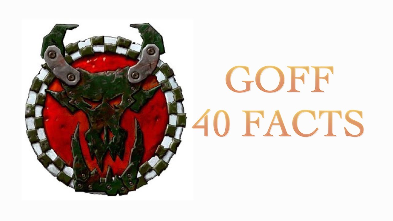 40 Facts and Lore about the Ork Goff Klan Warhammer 40k - YouTube