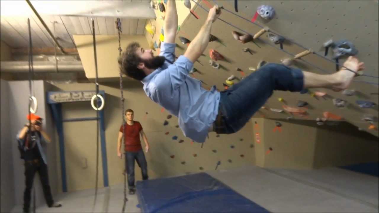Rock Climbing in Guelph with Paul and Laura while Jordan films - YouTube