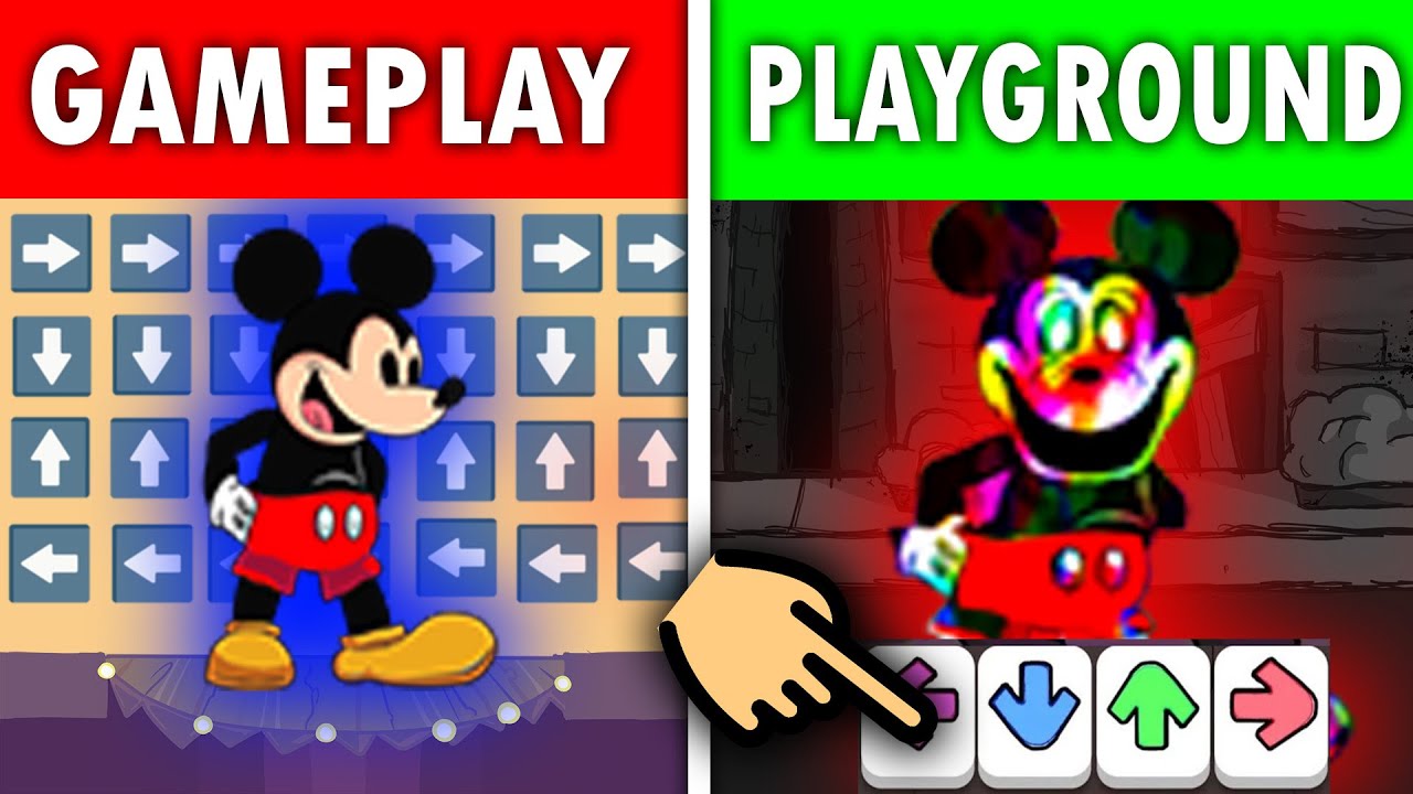 FNF Character Test | Gameplay VS Playground (HD Repainted Mickey Mouse ...