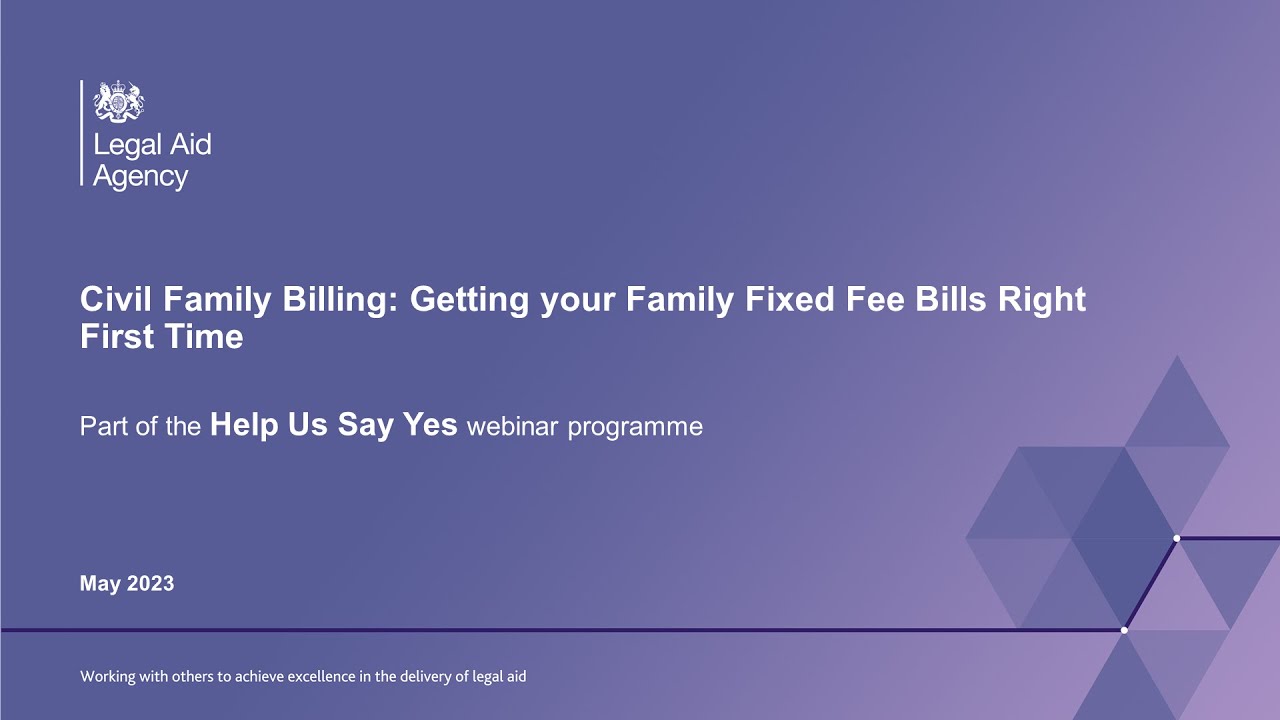 Civil Family Billing: Getting Your Family Fixed Fee Bills Right First ...