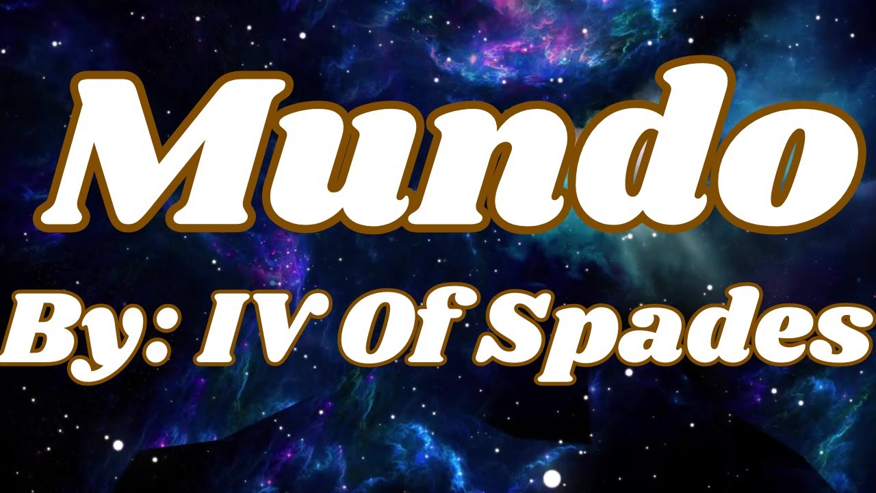 Mundo (By: IV Of Spades) / A&C Karaoke - YouTube
