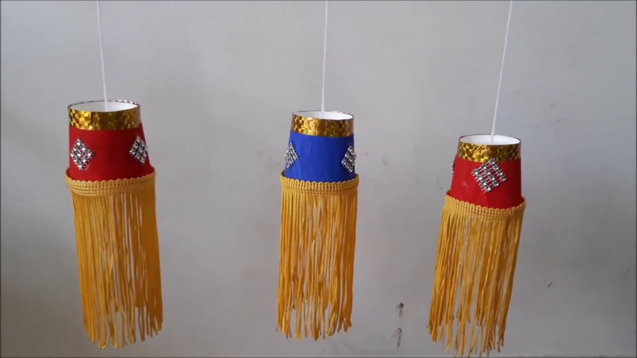 Mini Lantern For Diwali | Diwali Decoration | Best out of waste lantern ...