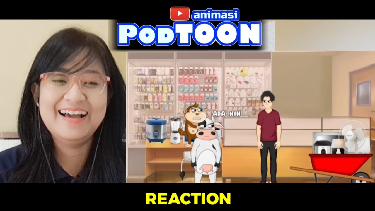 ANIMASI PODTOON- Toko Elektronik Koh Acong | Reaction! - YouTube