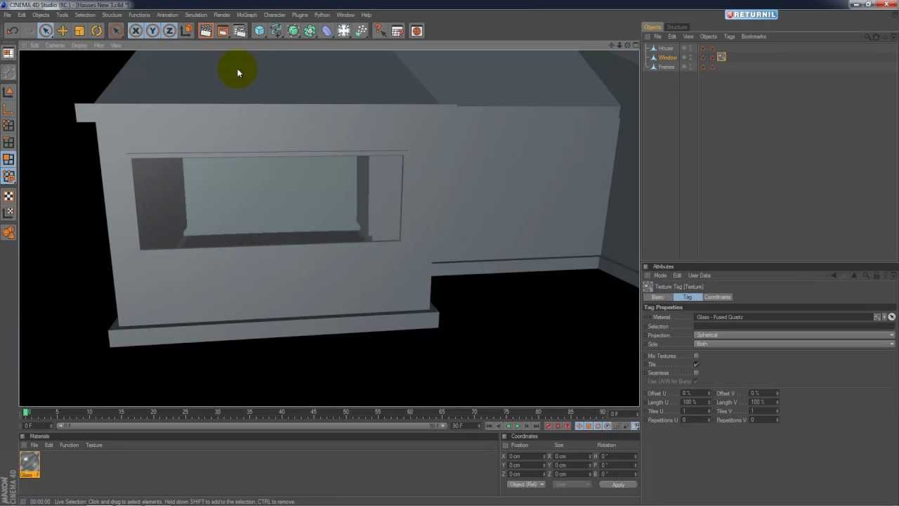 Modeling a House in Cinema 4D mp4 Part 2 - YouTube