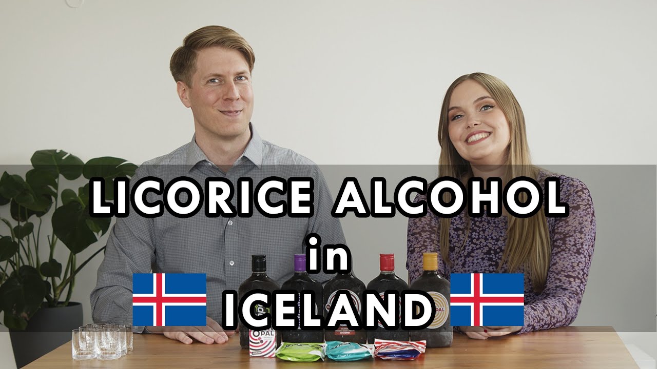 Icelandic Licorice Alcohol Taste Test | Opal vs Topas | Tasting Iceland ...